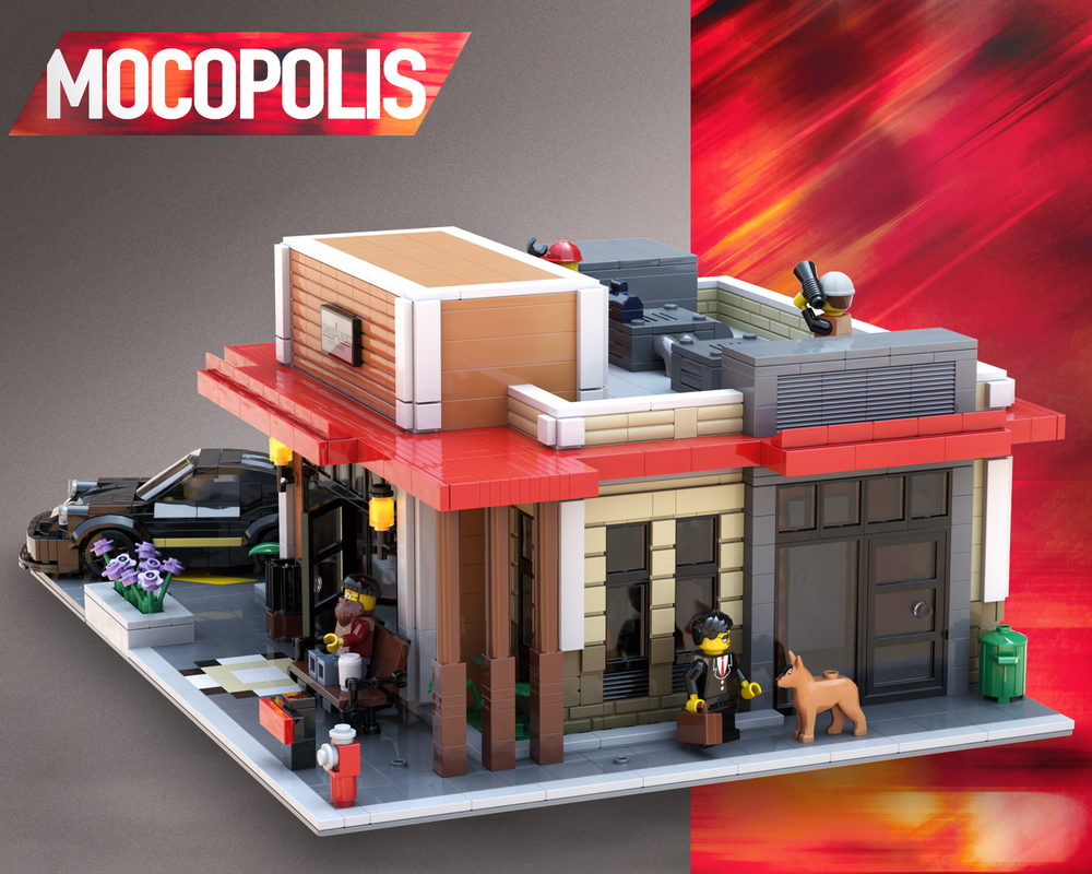 Lego Moc Modular Fast Food Restaurant For Lego City By Mocopolis