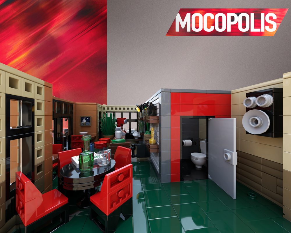 Lego Moc Modular Fast Food Restaurant For Lego City By Mocopolis