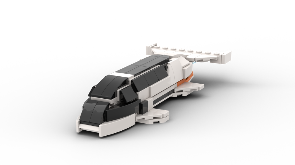 LEGO MOC Dolphin (1:300 scale) by Qwinter | Rebrickable - Build with LEGO