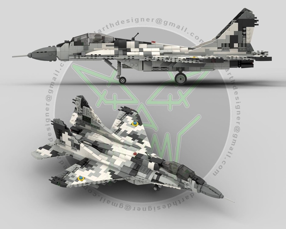 LEGO MOC-106680 Ukraine Mig-29 "The Ghost of Kyiv" - 1/35 by ...