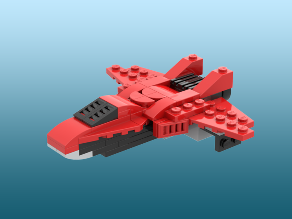 LEGO MOC Red Fighter (31100) by kemubrix | Rebrickable - Build with LEGO
