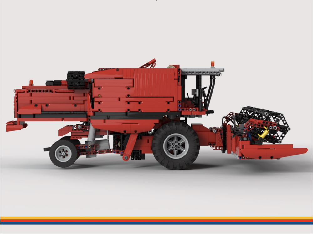 LEGO MOC 1:17 Red Combine Harvester with Leveling System by Mani91 ...