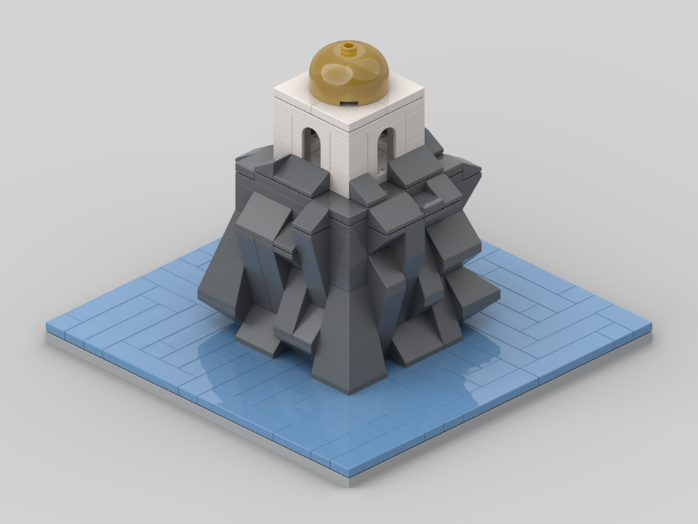 LEGO MOC Micro Castle on the Rock by Norahusby | Rebrickable - Build ...