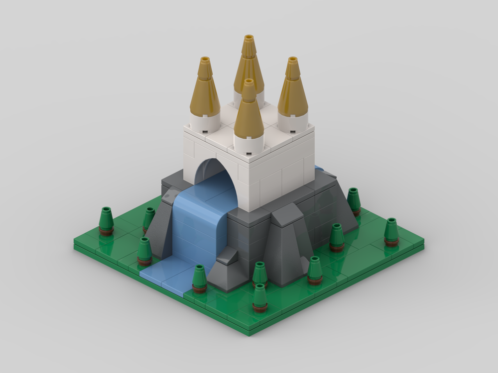 LEGO MOC Micro Waterfall Castle by Norahusby | Rebrickable - Build with ...