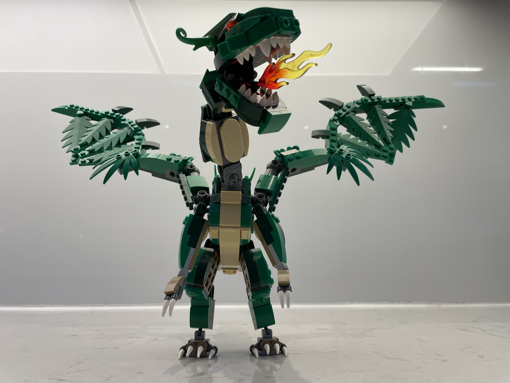 Lego Moc Green Dragon By Tomclarke Rebrickable Build With Lego
