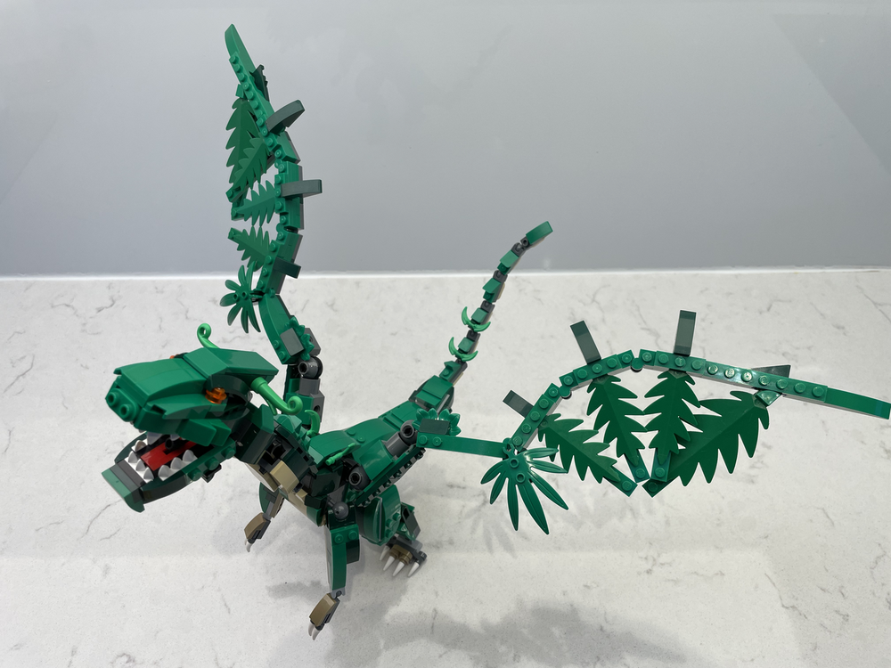 Lego Moc Green Dragon By Tomclarke Rebrickable Build With Lego