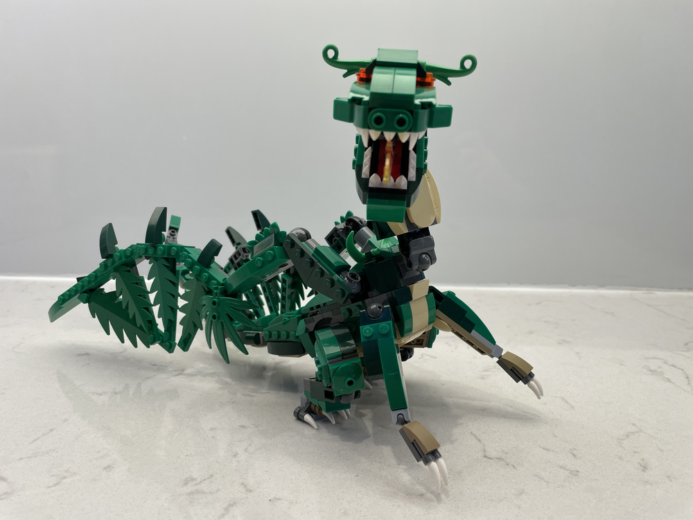 Lego Moc Green Dragon By Tomclarke Rebrickable Build With Lego