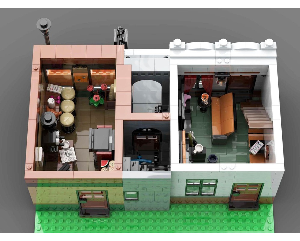 LEGO MOC-106927 DownTown Appartments - Modular Building [2025 Redesign ...