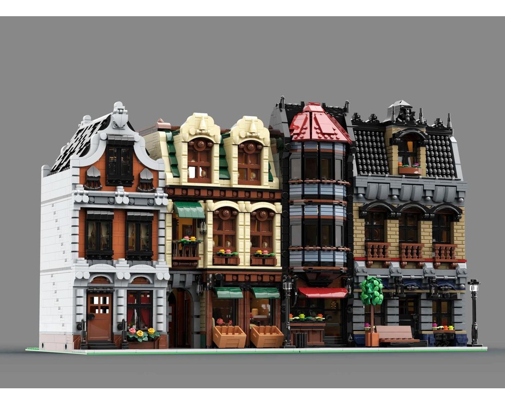 LEGO MOC-106927 DownTown Appartments - Modular Building [2025 Redesign ...