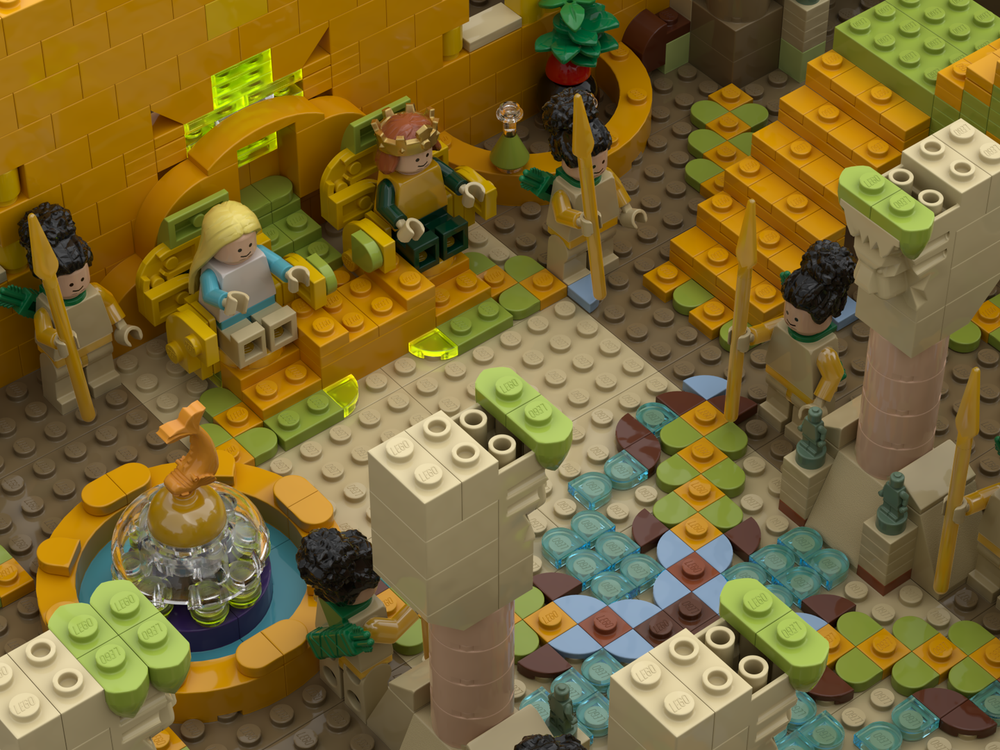 LEGO MOC Dark Tan Castle II. by cvi | Rebrickable - Build with LEGO