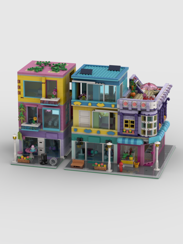 LEGO MOC Friends Street Modular by KTBrickworks | Rebrickable - Build ...