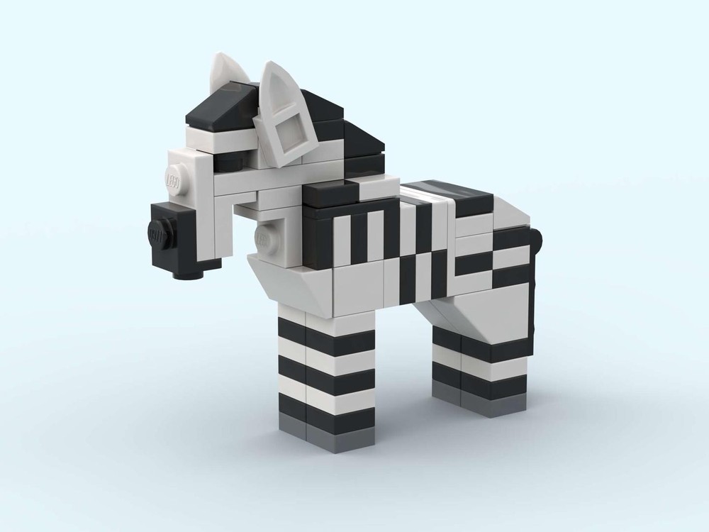 LEGO MOC Zebra by williweb | Rebrickable - Build with LEGO