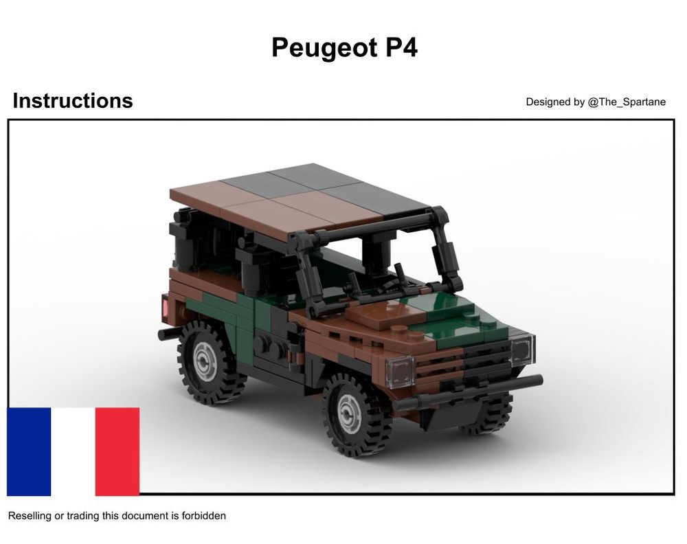 LEGO MOC Peugeot P4 by Spartane | Rebrickable - Build with LEGO