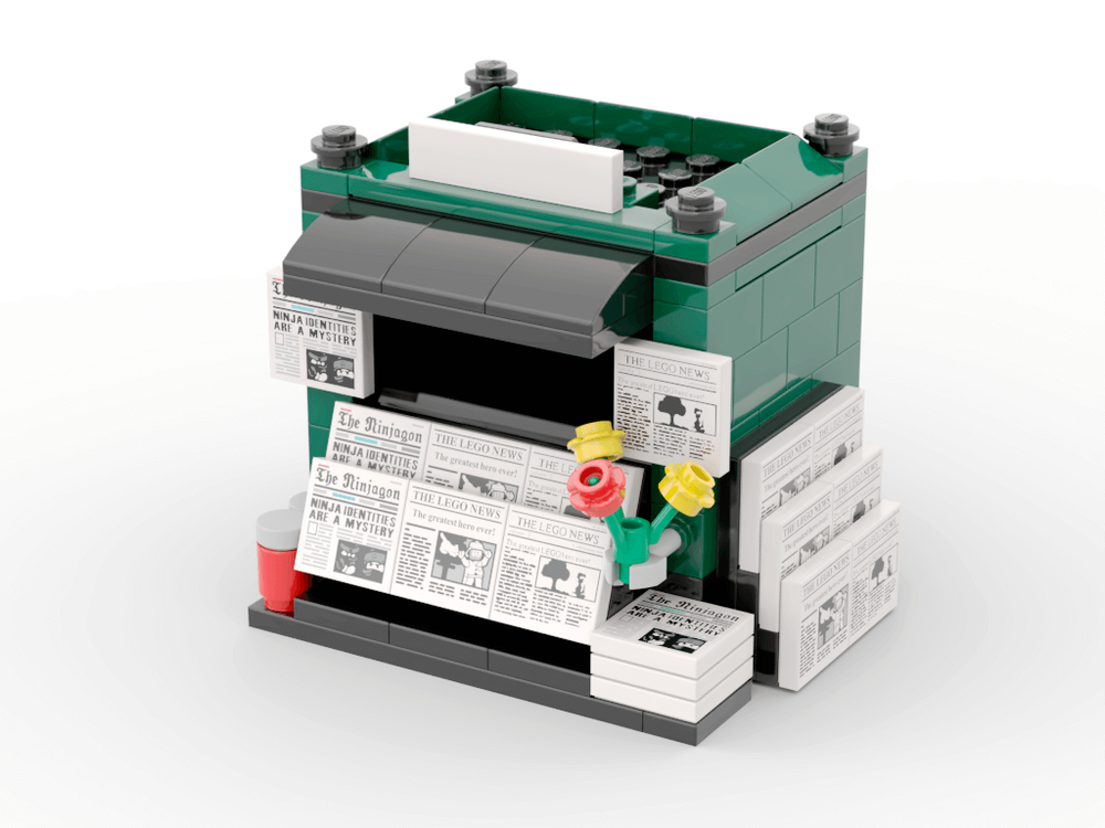 LEGO MOC Newspaper Stand - NewsStand by lady_brick | Rebrickable ...