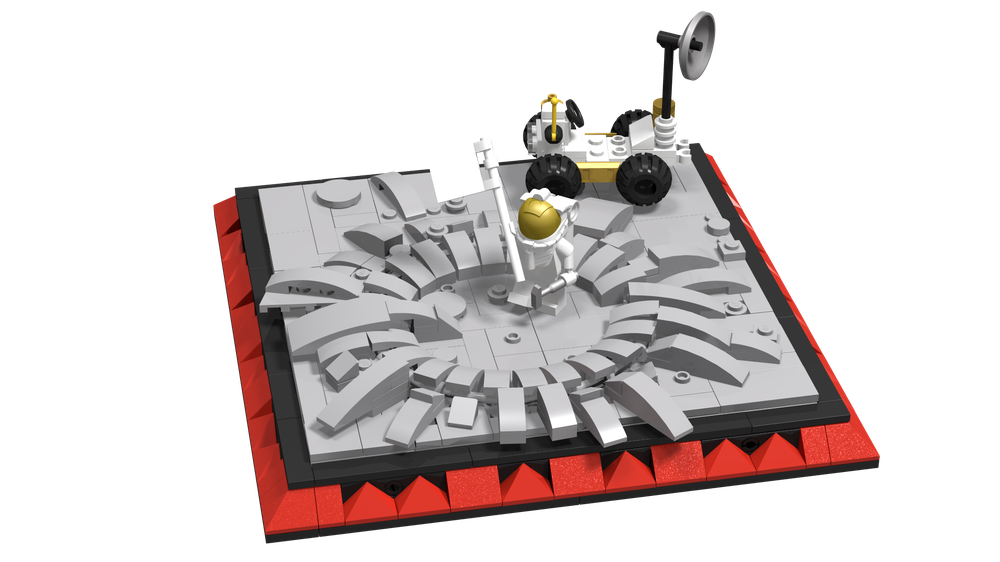 LEGO MOC Diorama: Planting the Flag by Famulimus | Rebrickable - Build ...