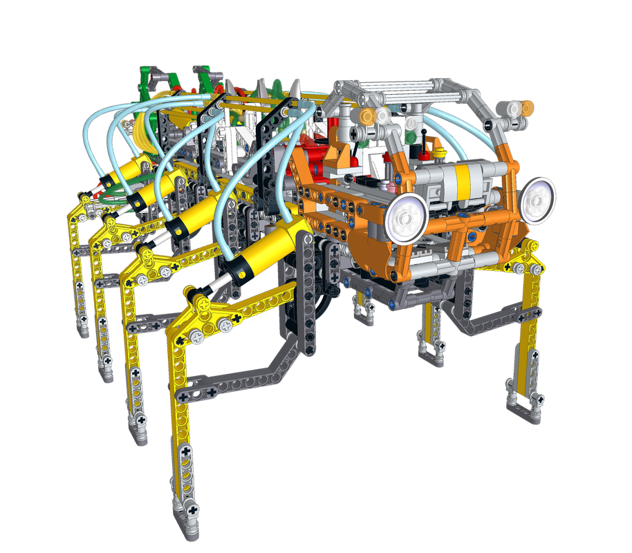 LEGO MOC Mechanical Spider Reloaded by hitchhiker | Rebrickable - Build ...