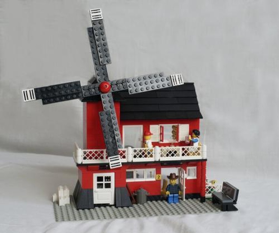 LEGO MOC Red Mill by Mestari | Rebrickable - Build with LEGO