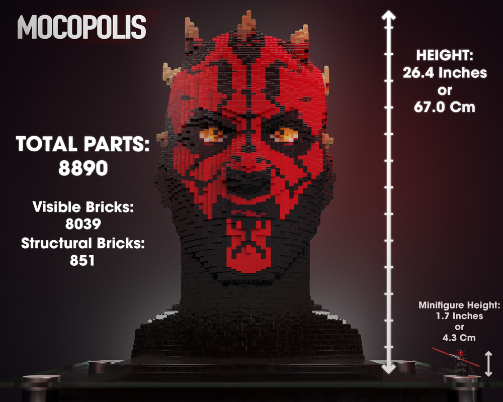 LEGO MOC-107217 👹 SW Darth MauI Bust by MOCOPOLIS | Rebrickable - Build ...
