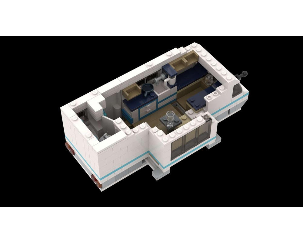 LEGO MOC Caravan with slide-out by Michi_R | Rebrickable - Build with LEGO