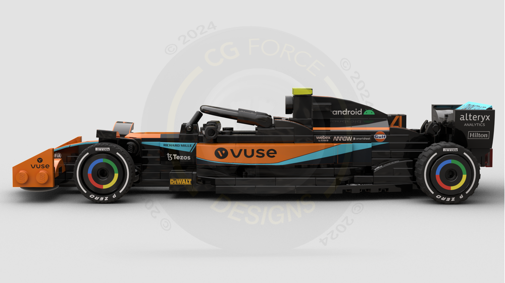 LEGO MOC F1 McLaren MCL36 by CGForceDesigns | Rebrickable - Build with LEGO