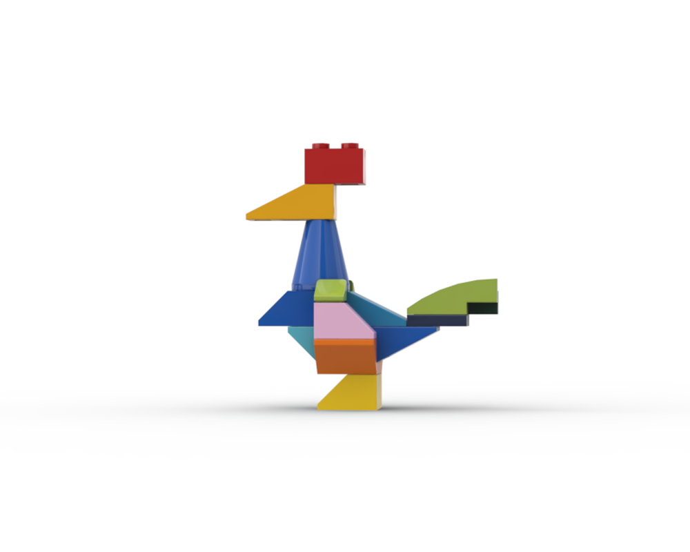 Lego Moc Rooster By Lego Works Rebrickable Build With Lego