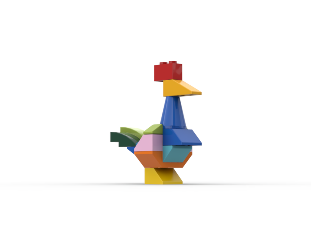 Lego Moc Rooster By Lego Works Rebrickable Build With Lego