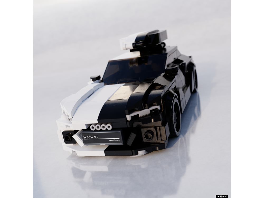 LEGO MOC Audi RS6 Black&White by Sun_ILU | Rebrickable - Build with LEGO