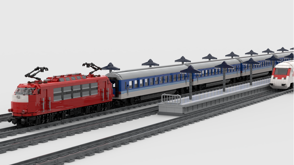 Lego Moc Br 103 Deutsche Bahn 8w Bluebrixx Mod By Dynabrixx