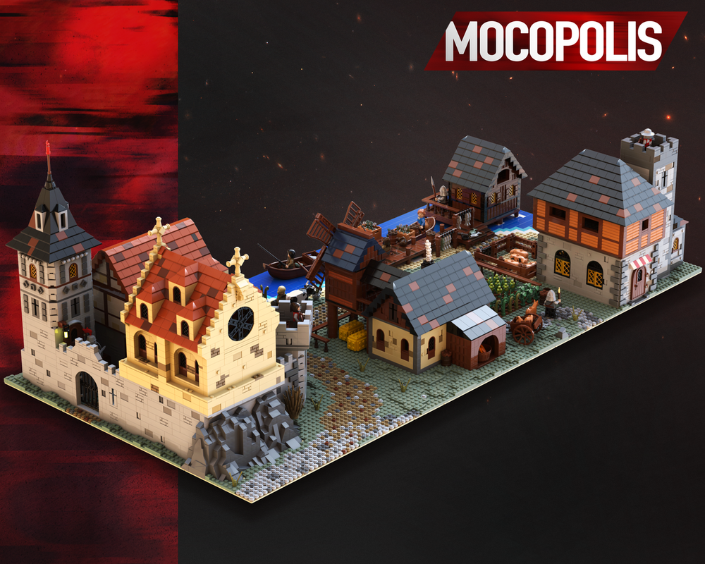 Lego Moc Medieval Royal Manor By Mocopolis Rebrickable Build With Lego