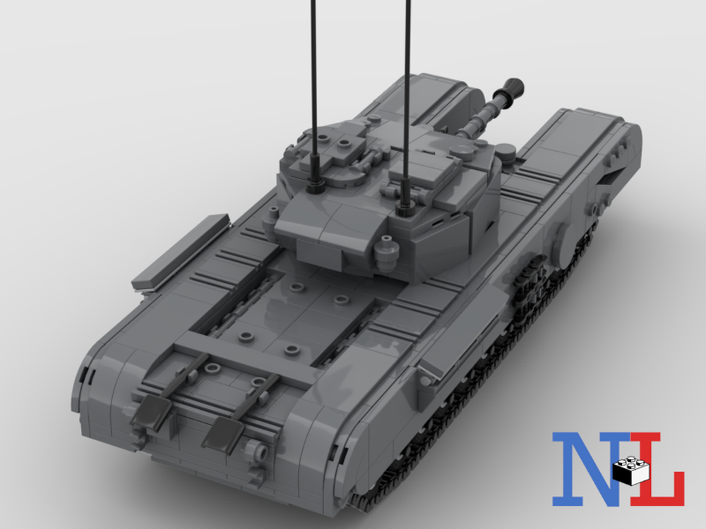 LEGO MOC WW2 Churchill Mark VII British Tank by NLBricks | Rebrickable ...