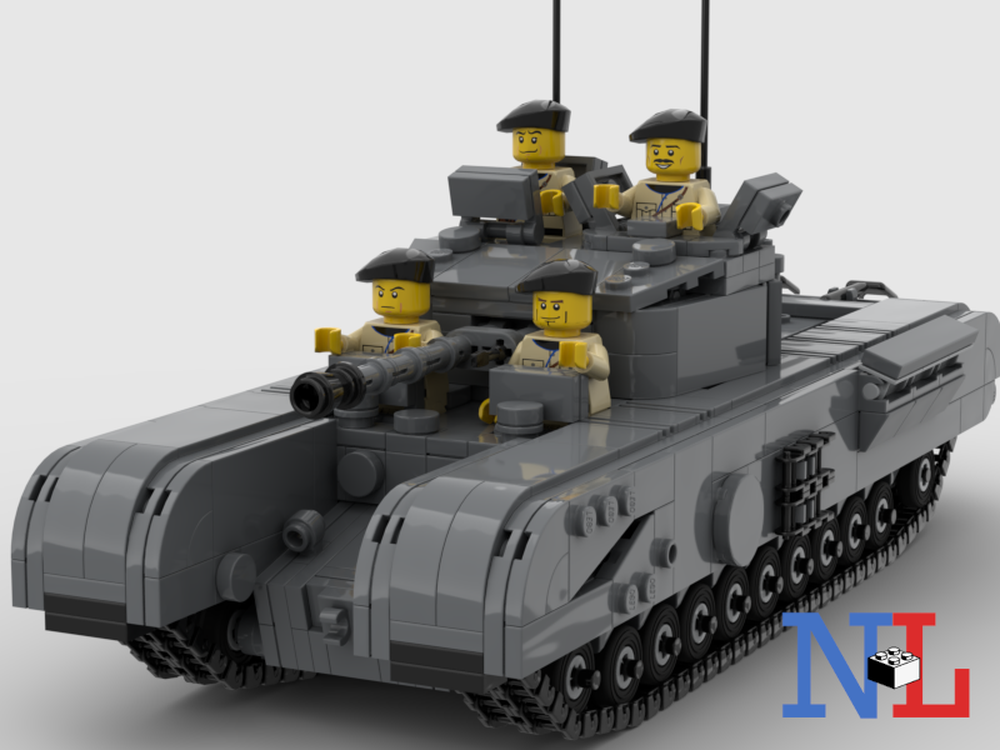 LEGO MOC WW2 Churchill Mark VII British Tank by NLBricks | Rebrickable ...
