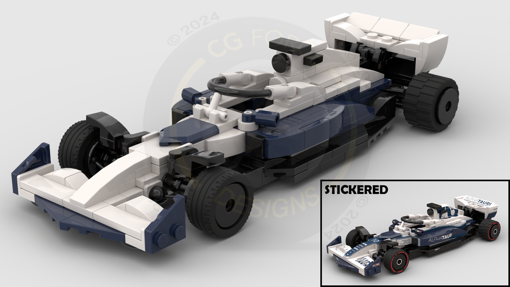LEGO MOC F1 Alpha Tauri AT03 by CGForceDesigns | Rebrickable - Build ...