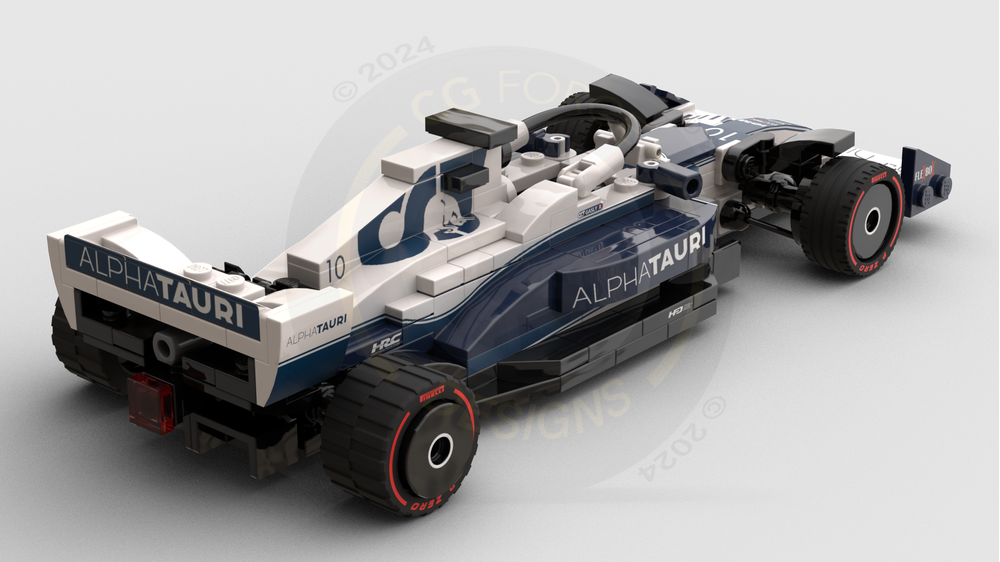 Lego Moc F1 Alpha Tauri At03 By Cgforcedesigns Rebrickable Build