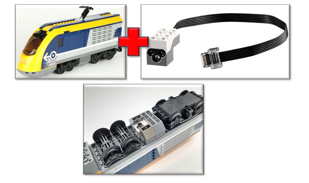 LEGO MOC Passengers Train 60197 with Color Sensor update and Powered Up ...