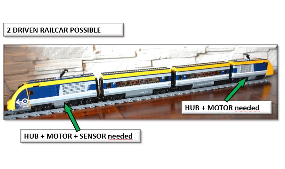 LEGO MOC Passengers Train 60197 with Color Sensor update and Powered Up ...