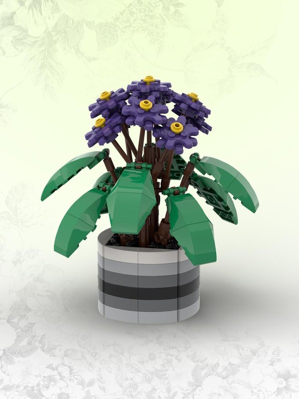 LEGO MOC African Violet (BT004) by DoctorOctoroc | Rebrickable - Build ...