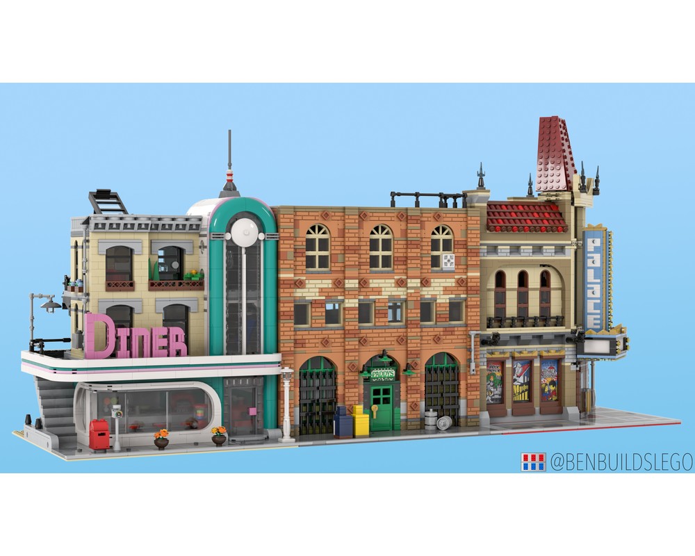Lego Moc Modular Paddys Pub By Benbuildslego Rebrickable Build