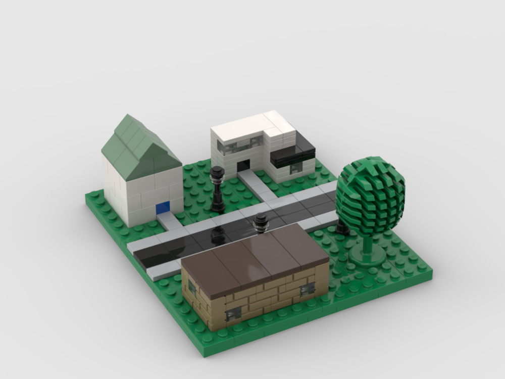 LEGO MOC Mini Neighborhood by elumination | Rebrickable - Build with LEGO
