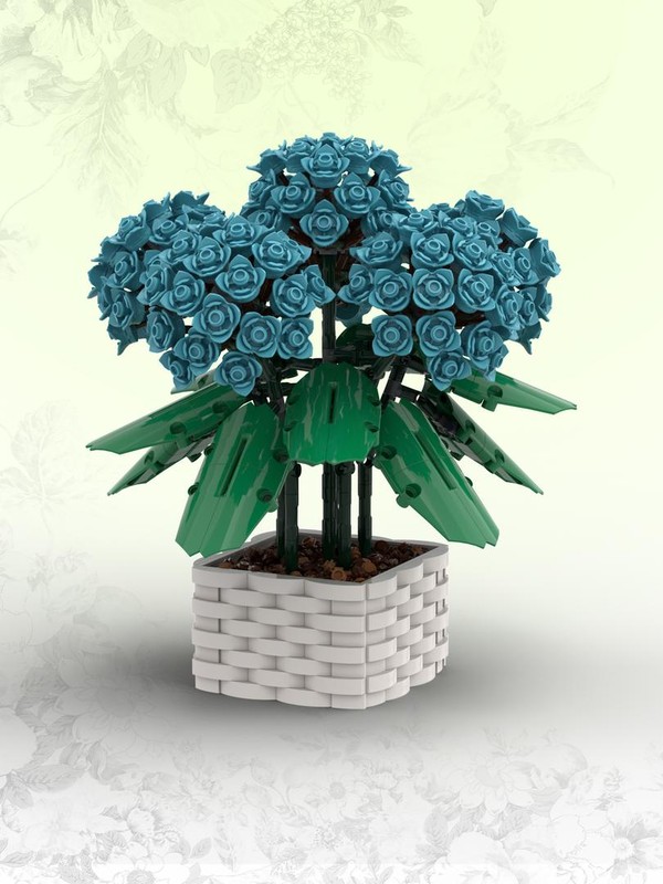 LEGO MOC Hydrangea (BT009) by DoctorOctoroc | Rebrickable - Build with LEGO