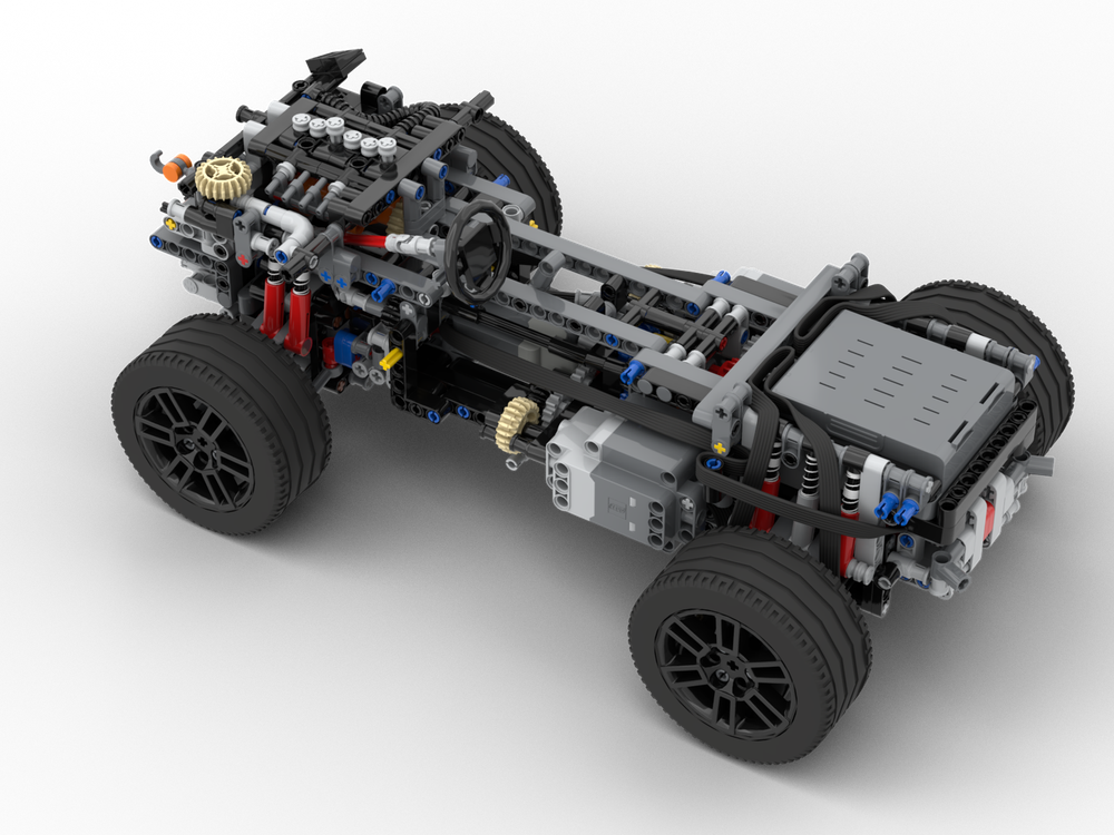 Lego Moc Motorised Defender V4 By Gamayun Rebrickable Build With Lego