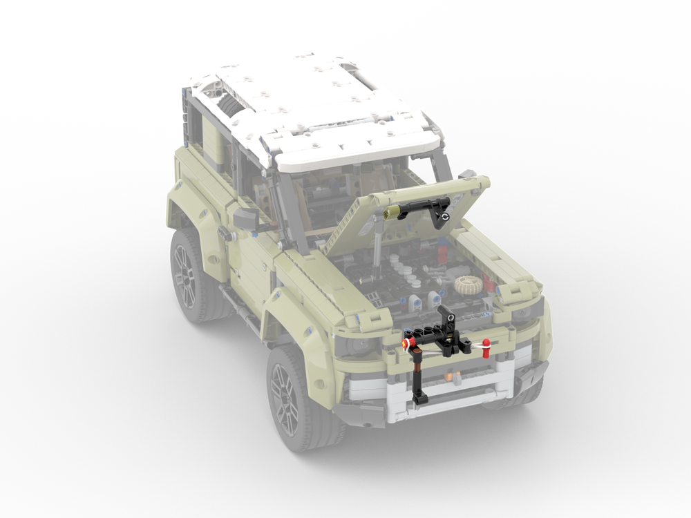 Lego Moc Motorised Defender V4 By Gamayun Rebrickable Build With Lego