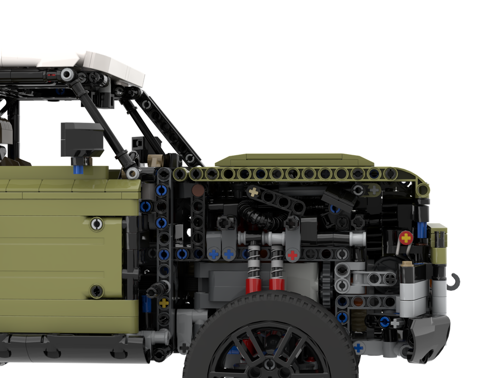 Lego Moc Motorised Defender V4 By Gamayun Rebrickable Build With Lego