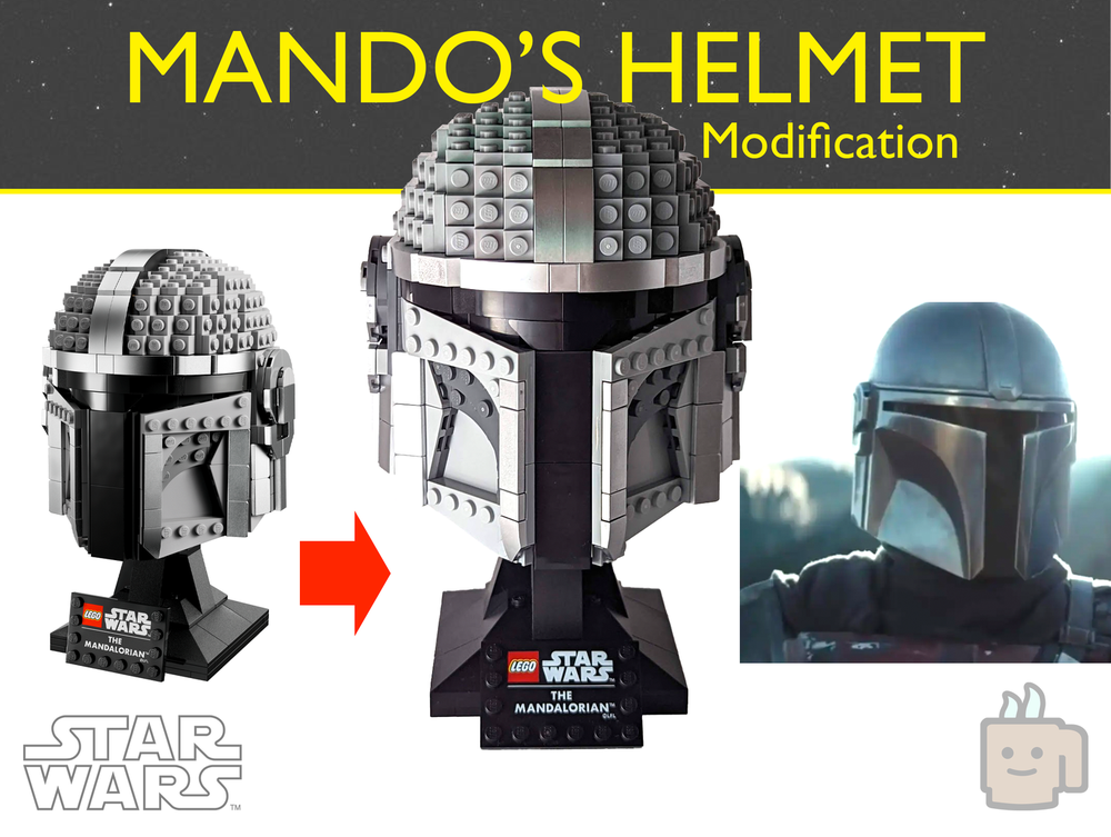 LEGO MOC Mando's Helmet (Modification of 75328) by lego_coffee ...