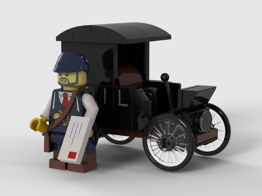 LEGO MOC Vintage Mail Truck by Saint_Ceadda | Rebrickable - Build with LEGO