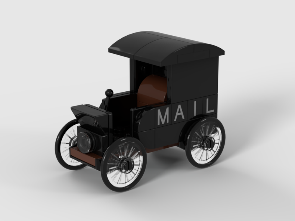 Lego Moc Vintage Mail Truck By Saintceadda Rebrickable Build With Lego