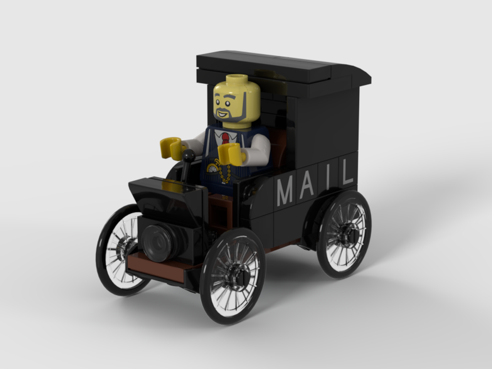 Lego Moc Vintage Mail Truck By Saintceadda Rebrickable Build With Lego