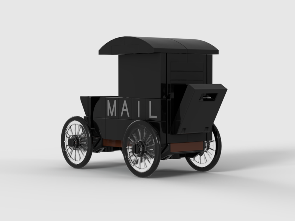 Lego Moc Vintage Mail Truck By Saintceadda Rebrickable Build With Lego
