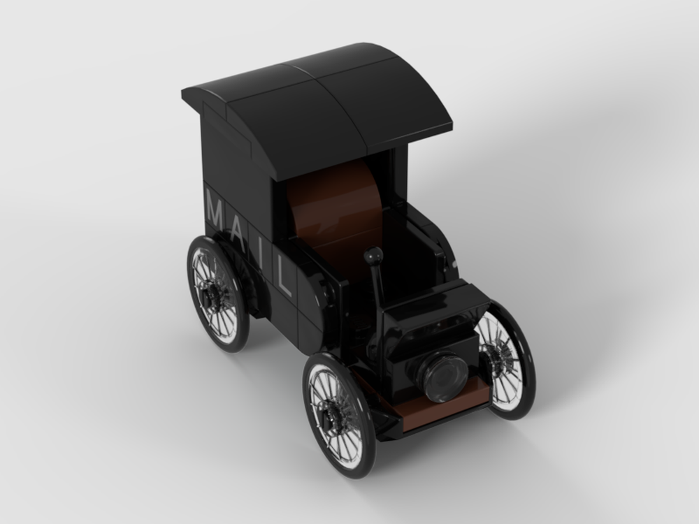 Lego Moc Vintage Mail Truck By Saintceadda Rebrickable Build With Lego
