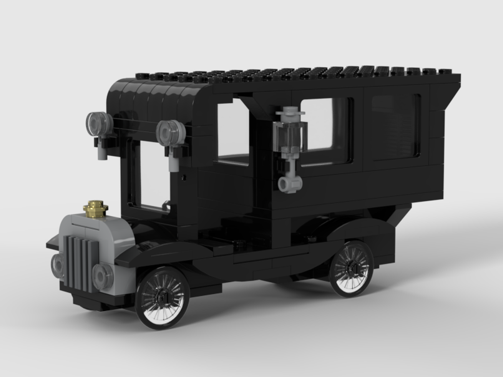 Lego Moc Vintage Hearse By Saintceadda Rebrickable Build With Lego