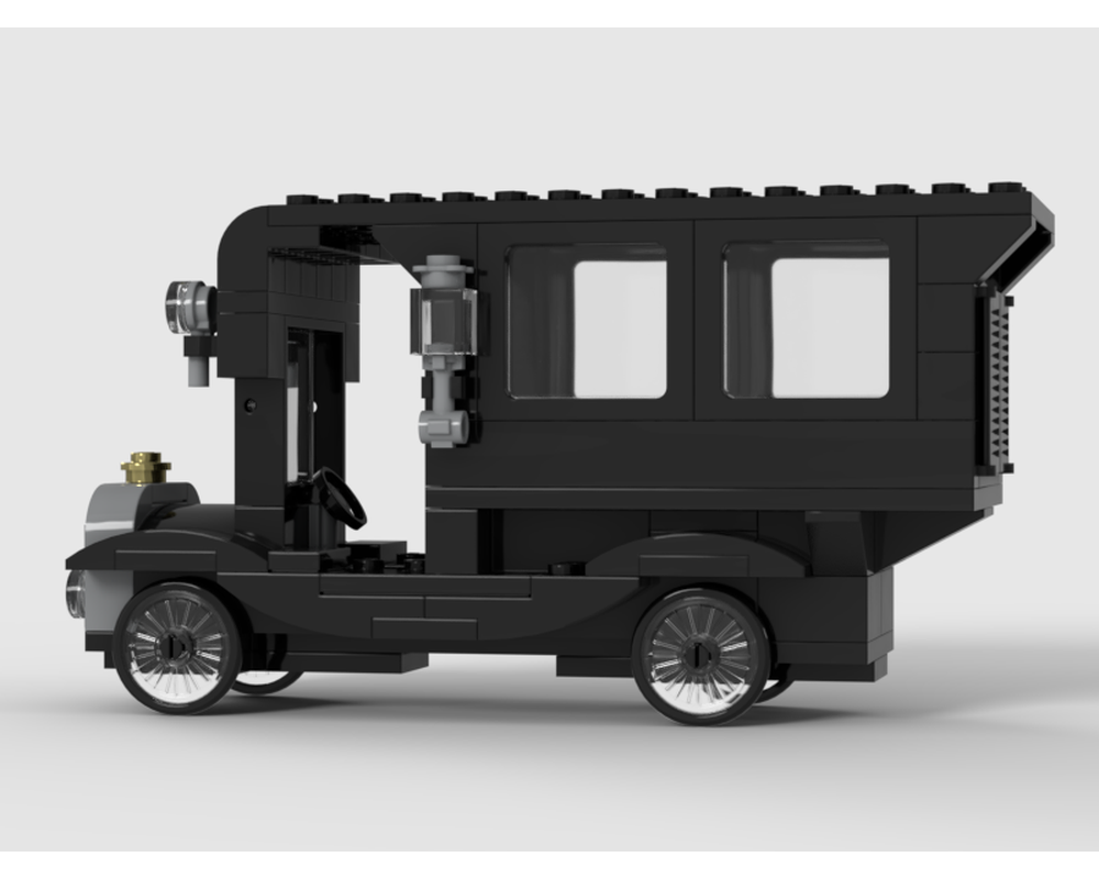 Lego Moc Vintage Hearse By Saintceadda Rebrickable Build With Lego